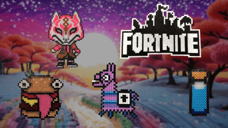 Fortnite perler: : Beste design for små og store modeller og mønstre ...